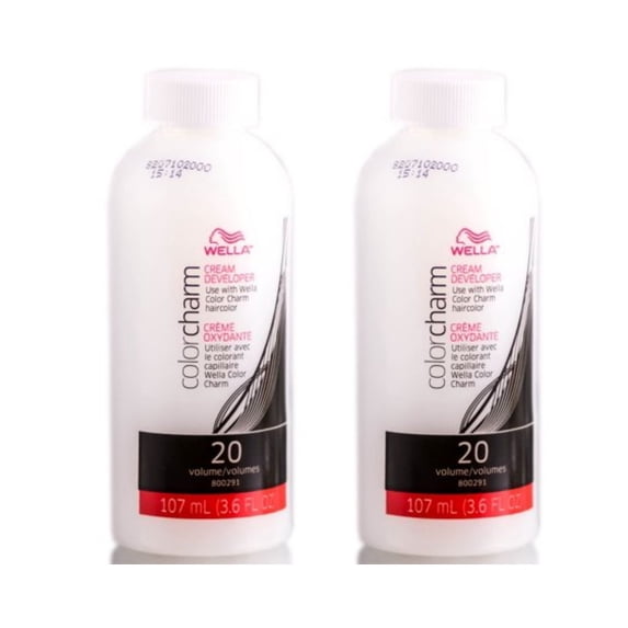 Wella Color Charm Cream Developer 20 Volume, Gentle Formula, 3.6oz ...