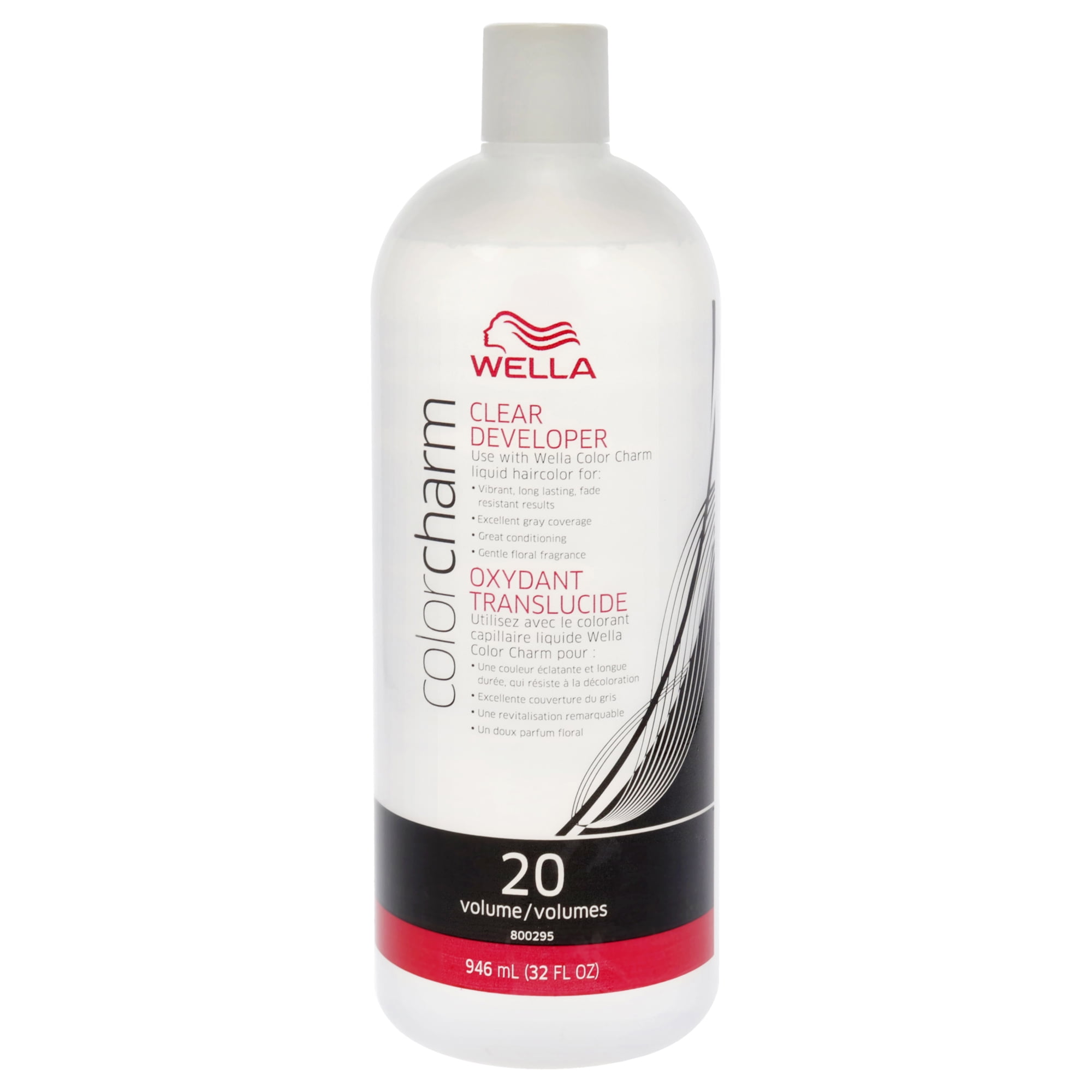 Wella Color Charm 20 Volume Clear Hair Color Developer, 32 Oz for ...