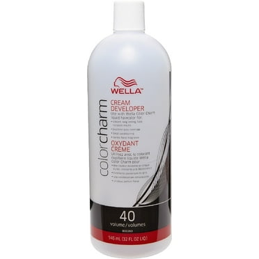 Wella Color Charm 20 Volume Creme Hair Color Developer, 32 oz for ...