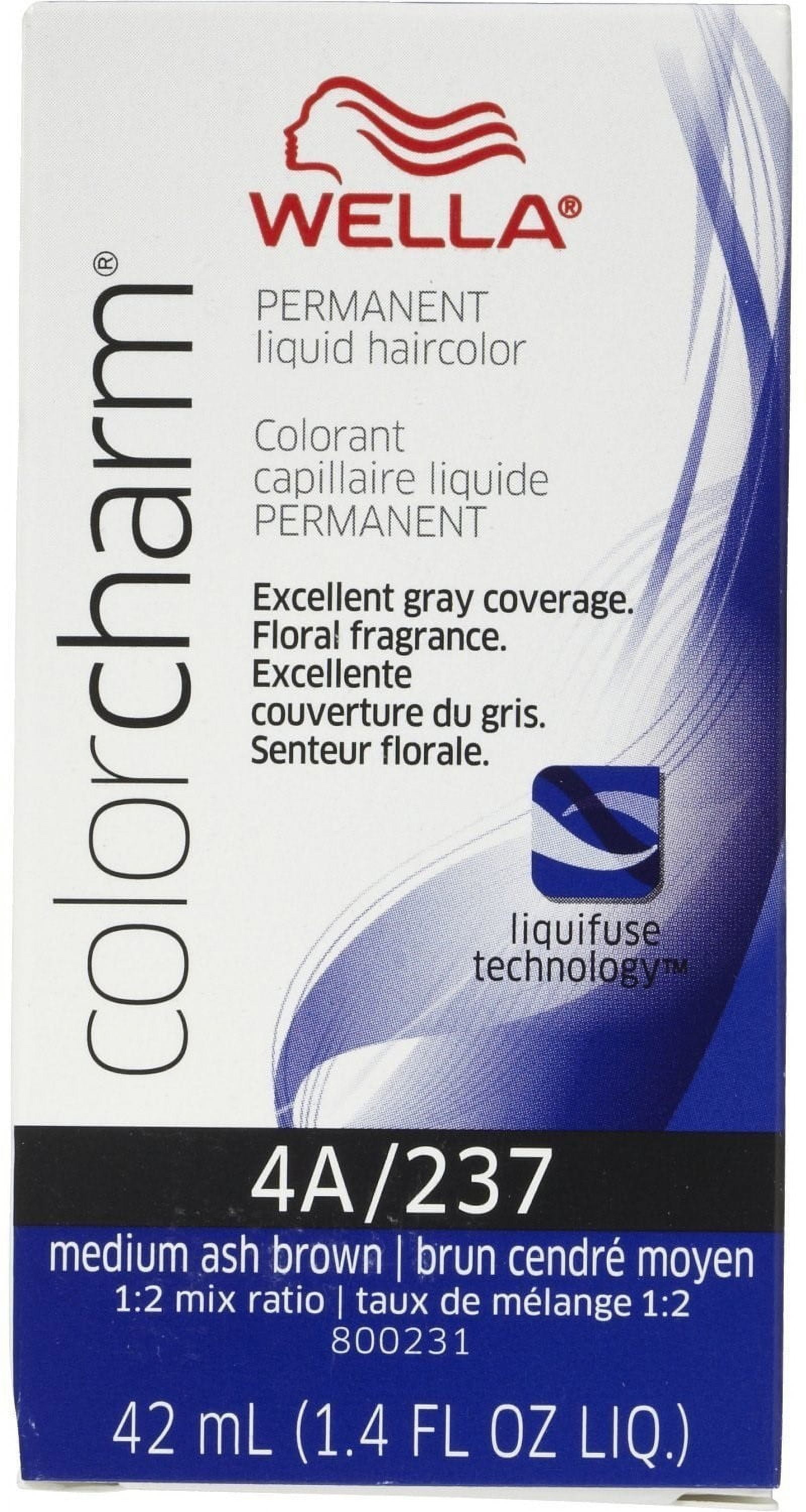 Wella Color Charm Liquid Haircolor, Medium Ash Brown 4a/237, 1.4 oz ...