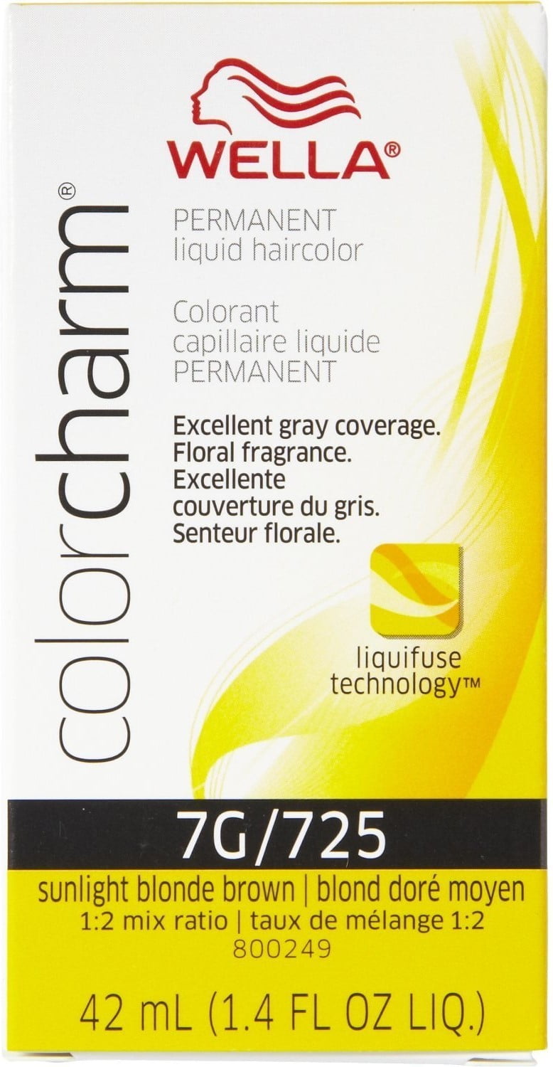 Wella COLOR CHARM, HAIR COLOR Liquid Haircolor 725/7g Sunlight Blonde ...