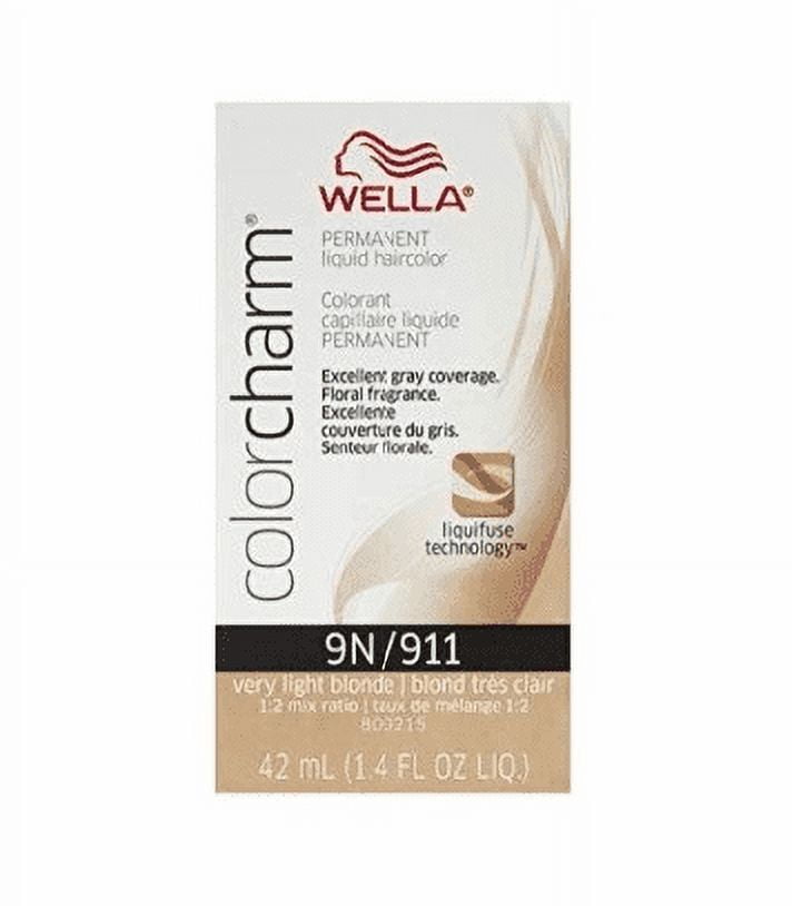 Wella COLOR CHARM, HAIR COLOR Liquid Haircolor, 9N/911 Very Light ...