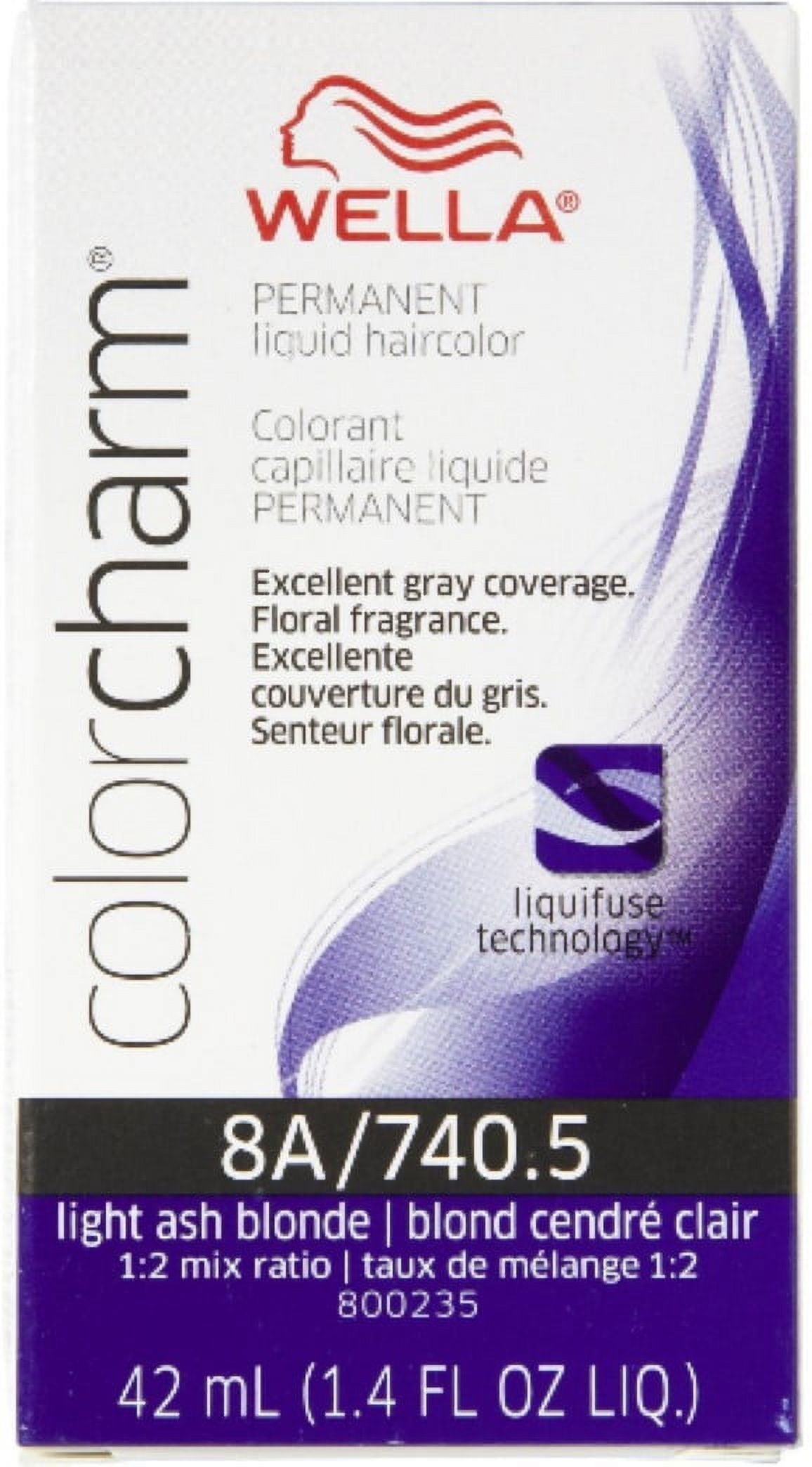Wella COLOR CHARM, HAIR COLOR Liquid Haircolor A/740.5 Light Ash Blonde ...