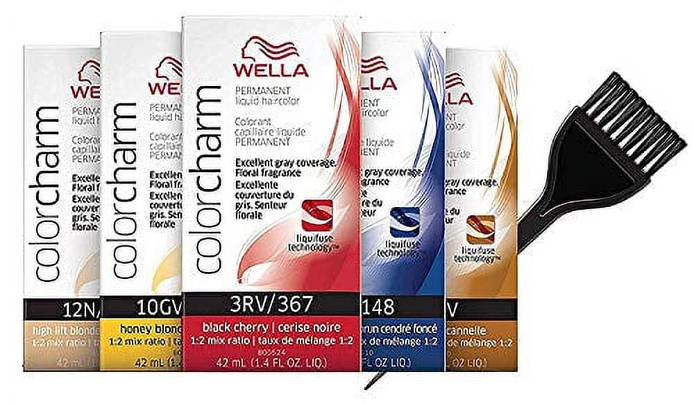 Wella COLOR CHARM PERMANENT Liquid Haircolor (w/Sleek Tint Brush ...