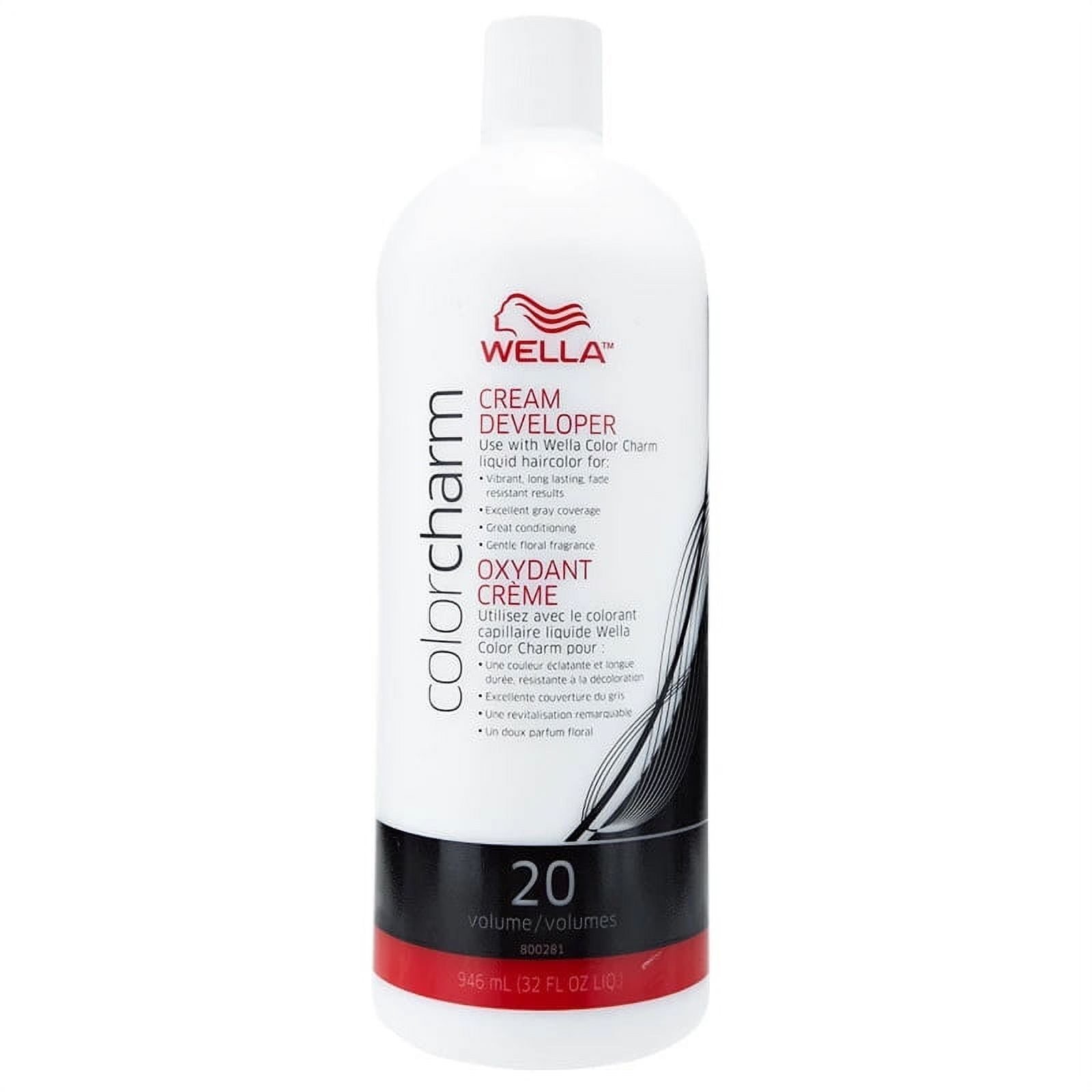 Wella Hair Color Cream Developer 20 Volume 32 fl oz for Permanent Gray ...