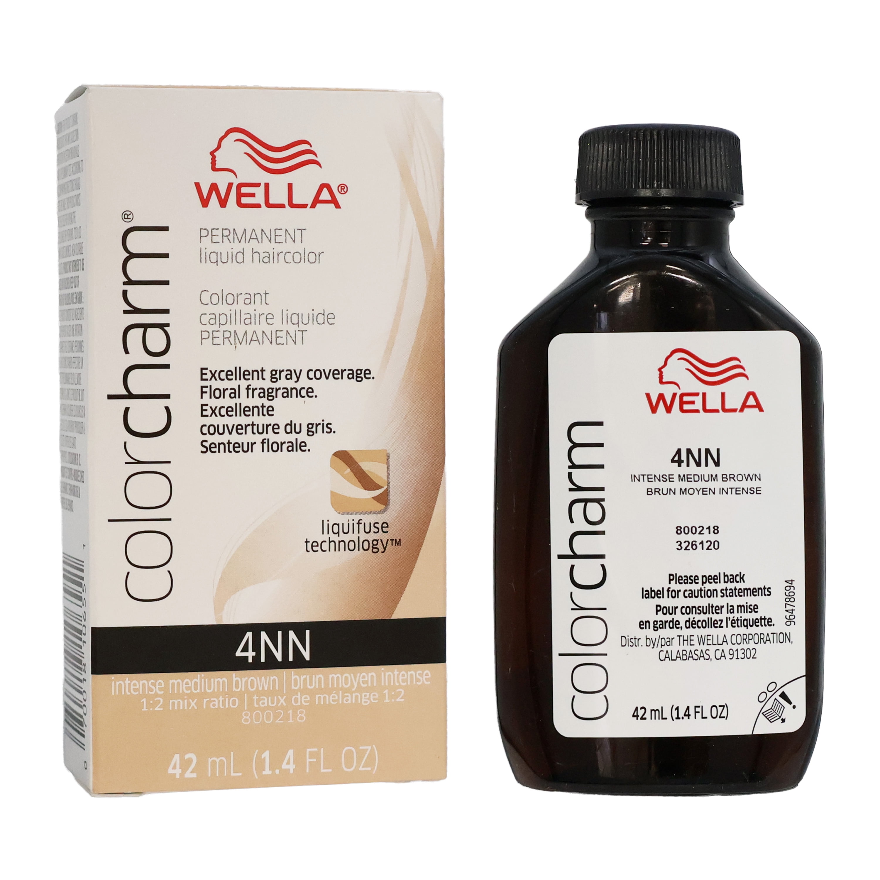 Wella Color Charm 4NN Intense Medium Brown, 1.4 Oz., Pack of 12 ...