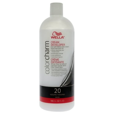 Wella Color Charm 20 Volume Creme Hair Color Developer, 32 oz for ...