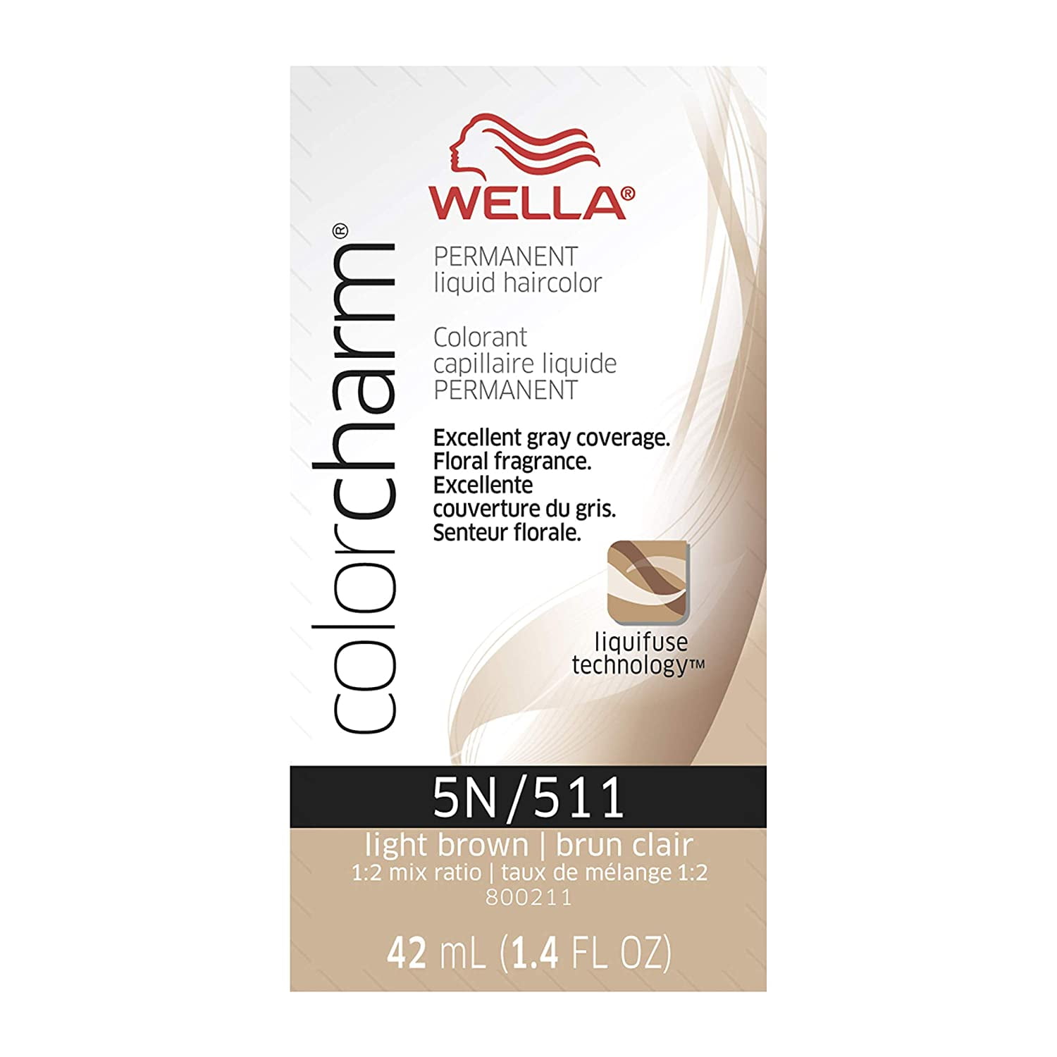 Wella Color Charm Liquid Hair Color, 511/5N Light Brown, 1.4 fl oz ...