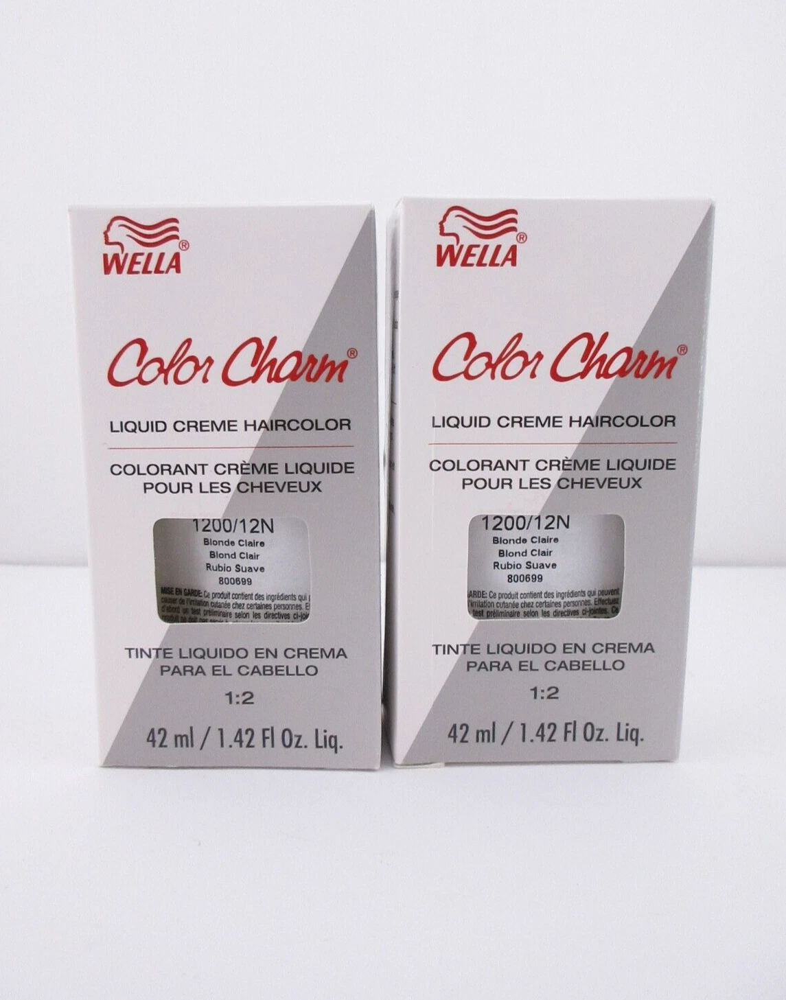 Wella Color Charm Liquid Haircolor, 1200/ 12N Blonde Claire, 1.42 Fl Oz ...