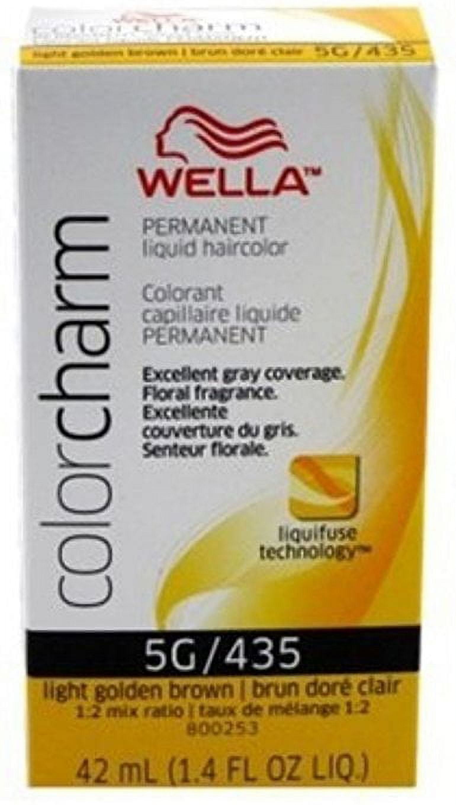 Wella Color Charm Liquid Haircolor 5g/435 Light Golden Brown, 1.4 oz ...