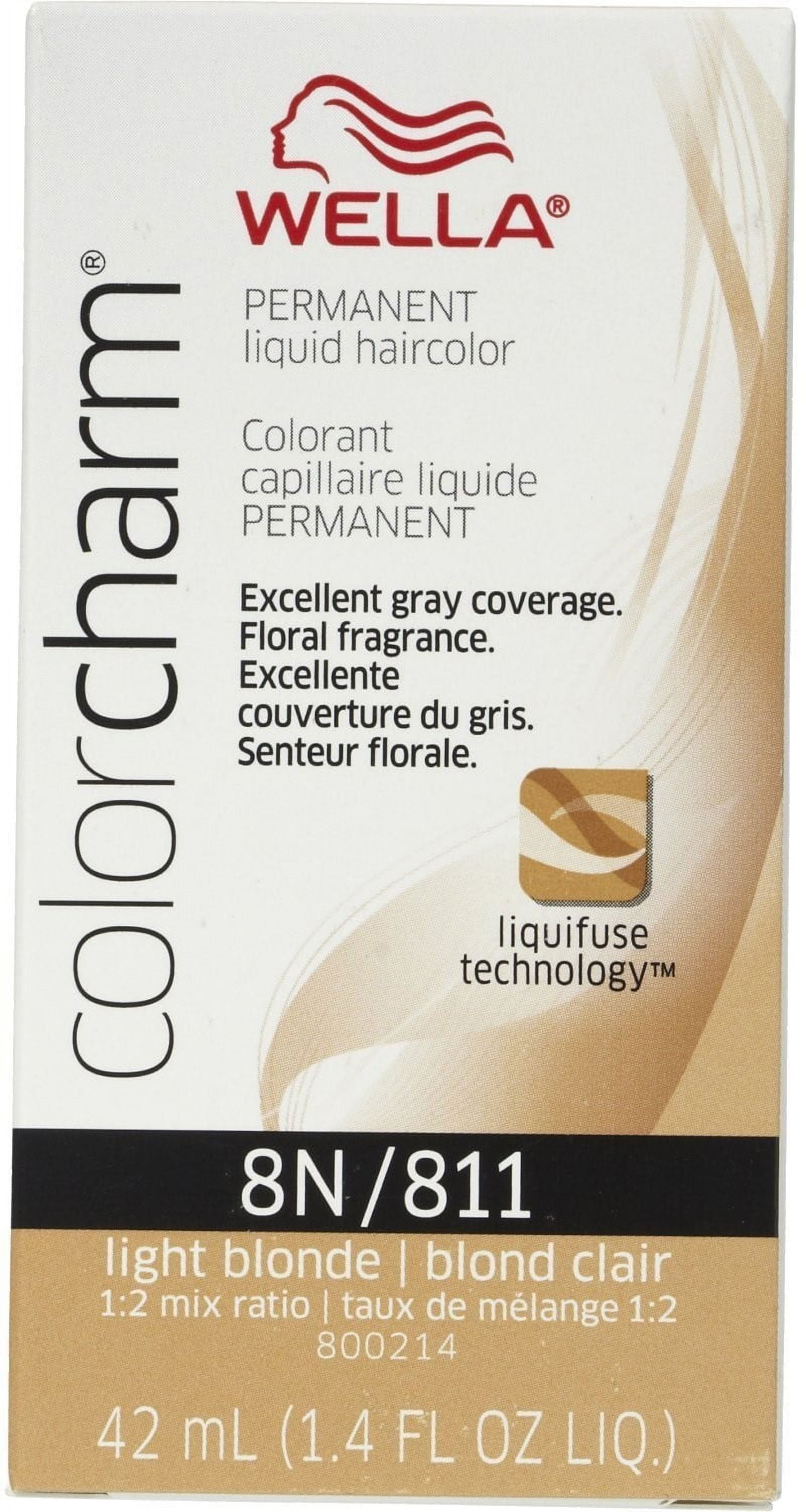 Wella Color Charm Liquid Haircolor, 811/8N Light Blonde, 1.4 oz ...