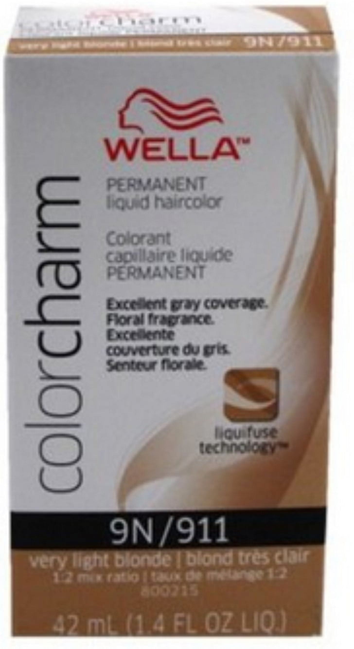 Wella Color Charm Liquid Haircolor, 9N/911 Very Light Blonde, 1.4 oz ...
