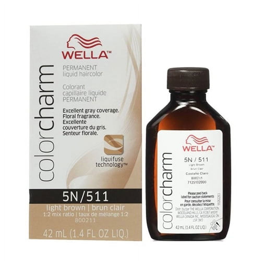 Wella Color Charm Liquid Permanent Hair Color, 5N by 511 Light Brown, 1 ...