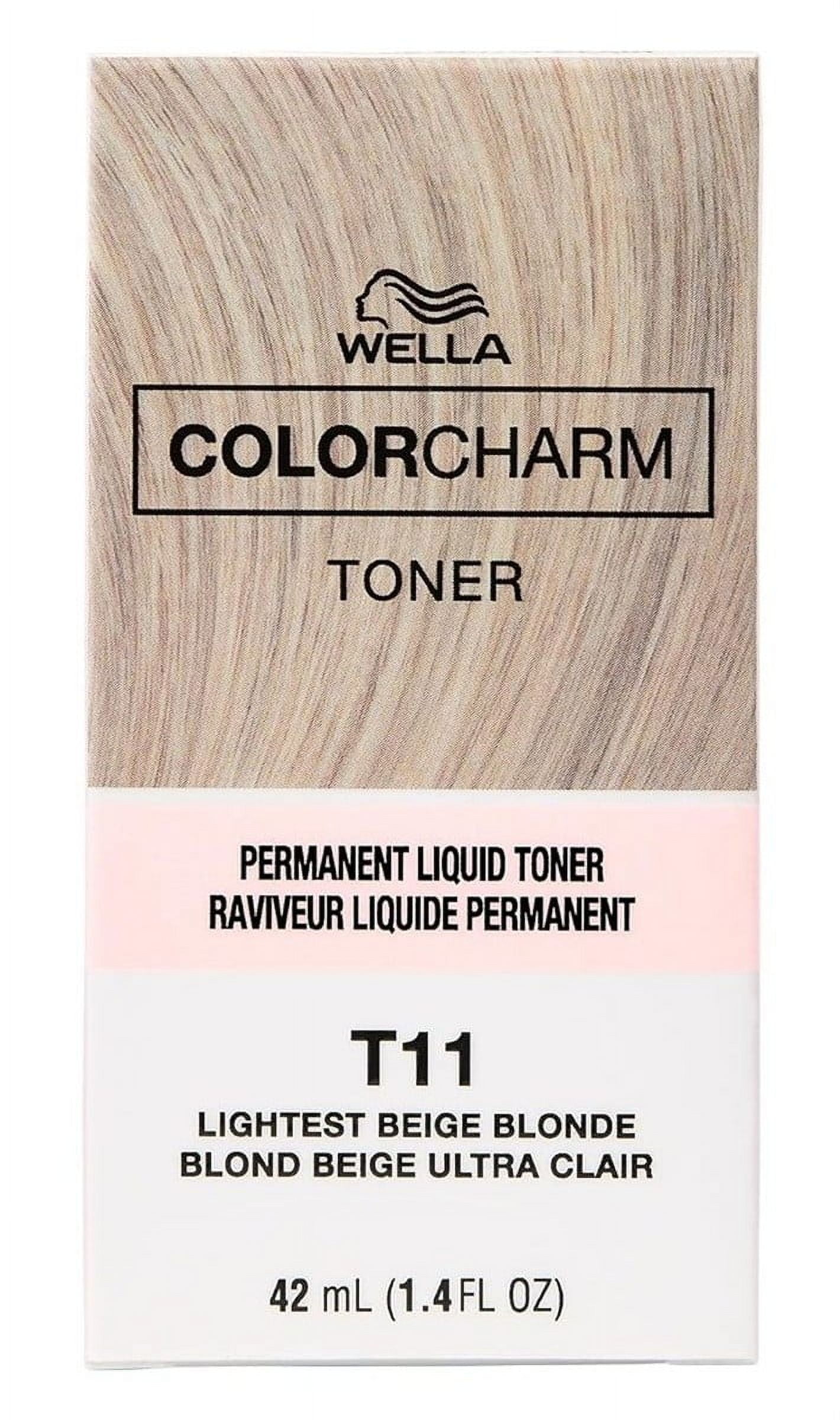 Wella Color Charm Liquid Toner #T11 Lightest Beige Blonde (Pack of 3 ...