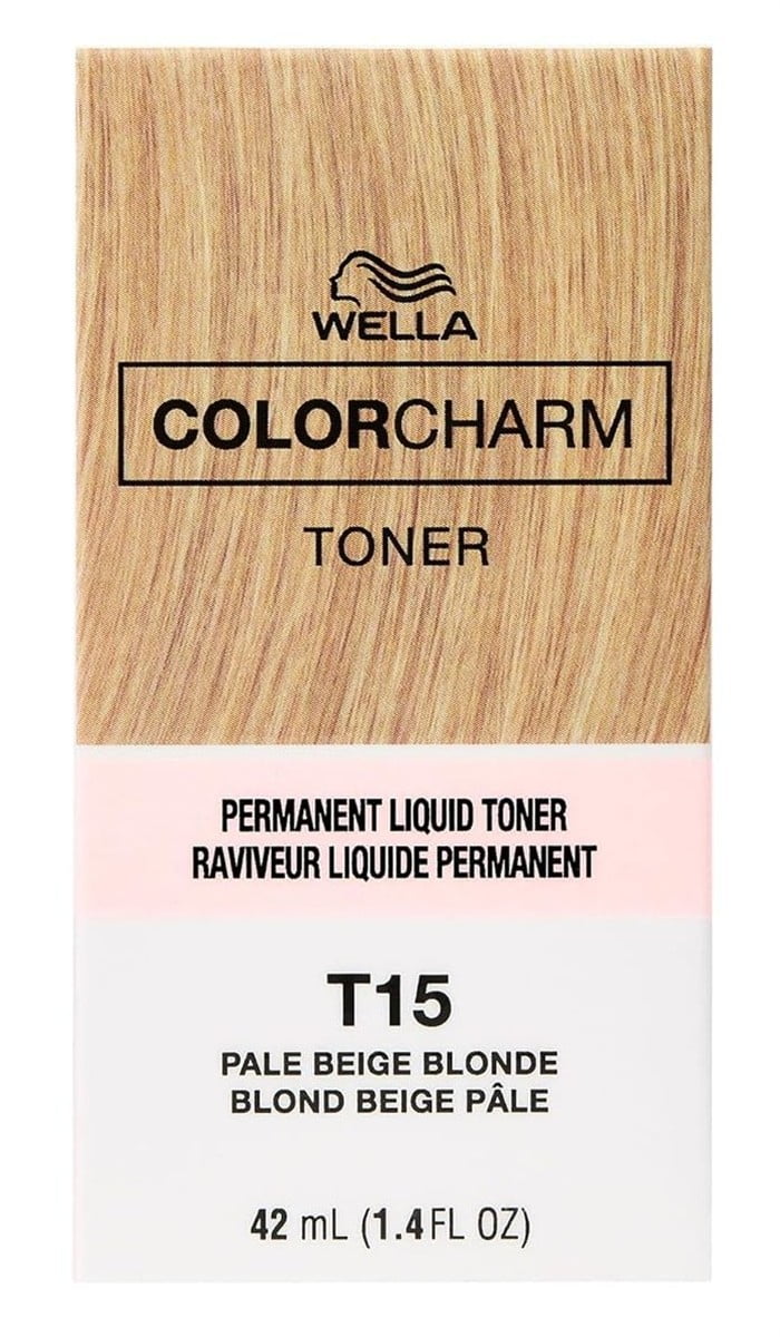 Wella Color Charm Liquid Toner #T15 Pale Beige Blonde (Pack of 2 ...