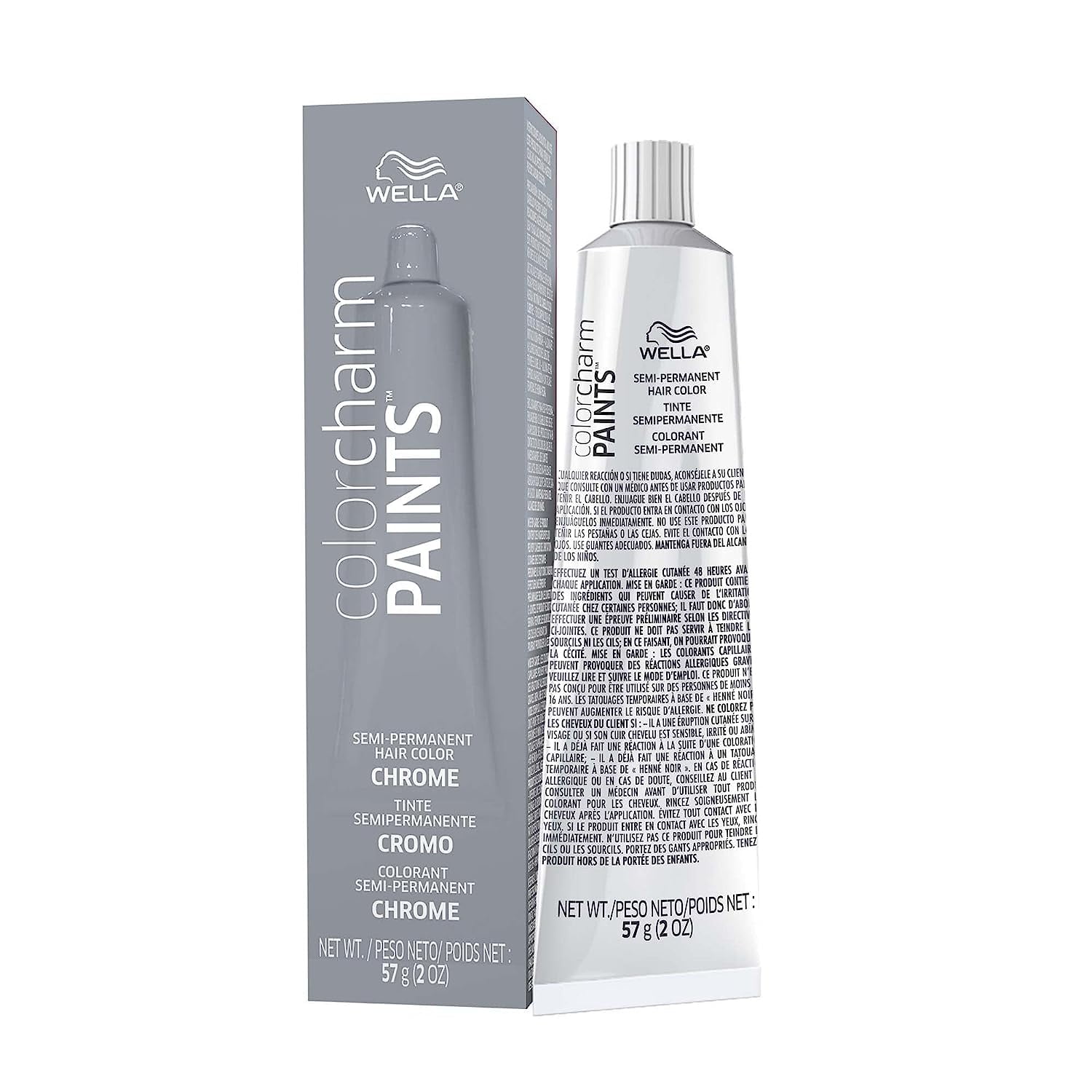 Wella Color Charm Paints Tube Chrome Semi-Permanent Hair Dye, 2 oz ...