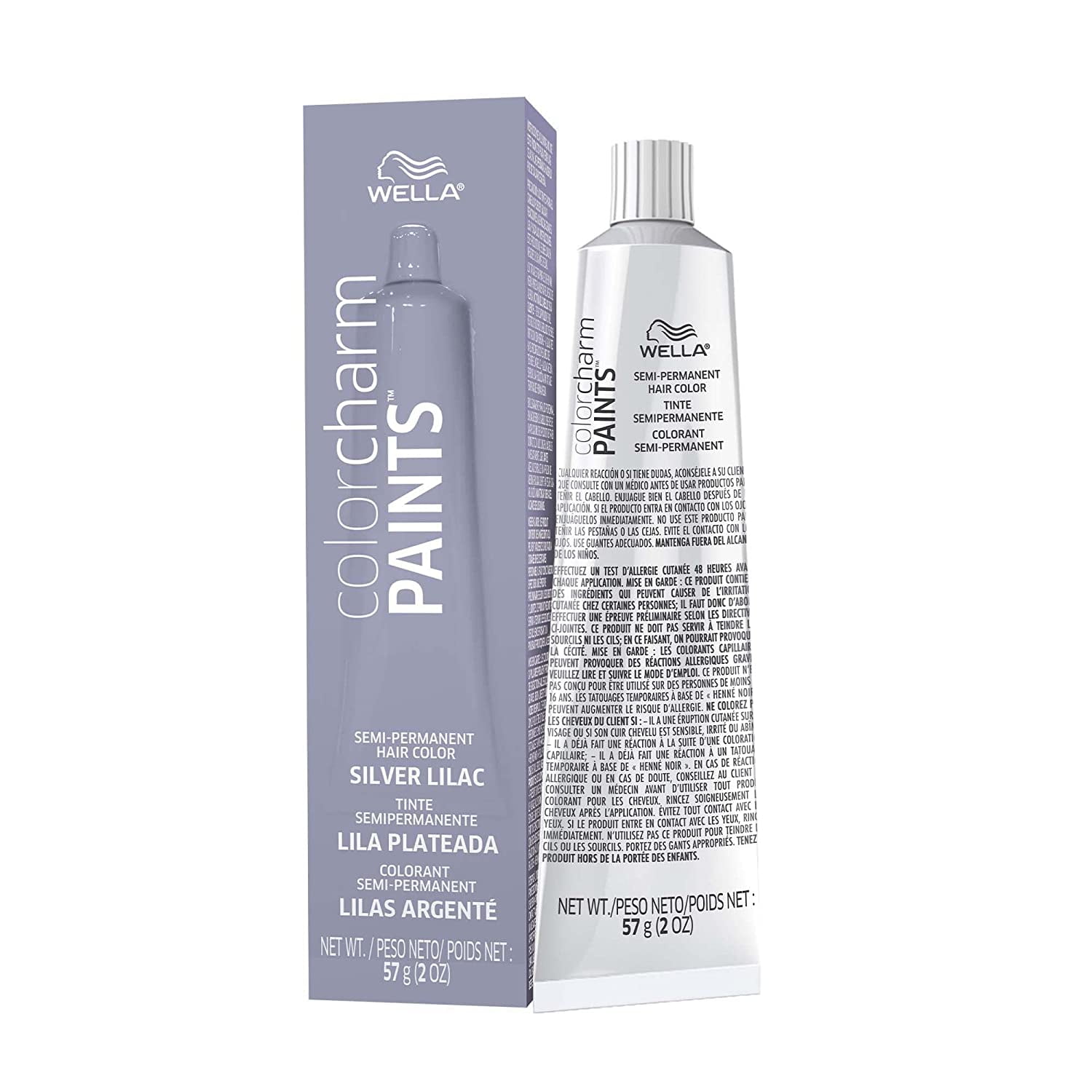 Wella Color Charm Paints Tube Silver Lilac Semi-Permanent Hair Dye, 2 ...