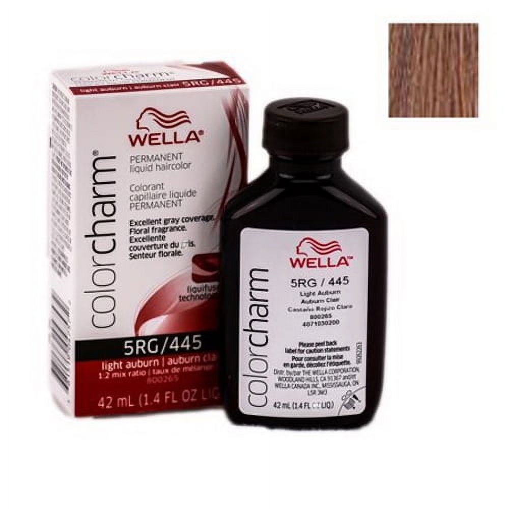 Wella Color Charm Permanent Liquid Hair Color, 5RG/445 Light Auburn, 1. ...