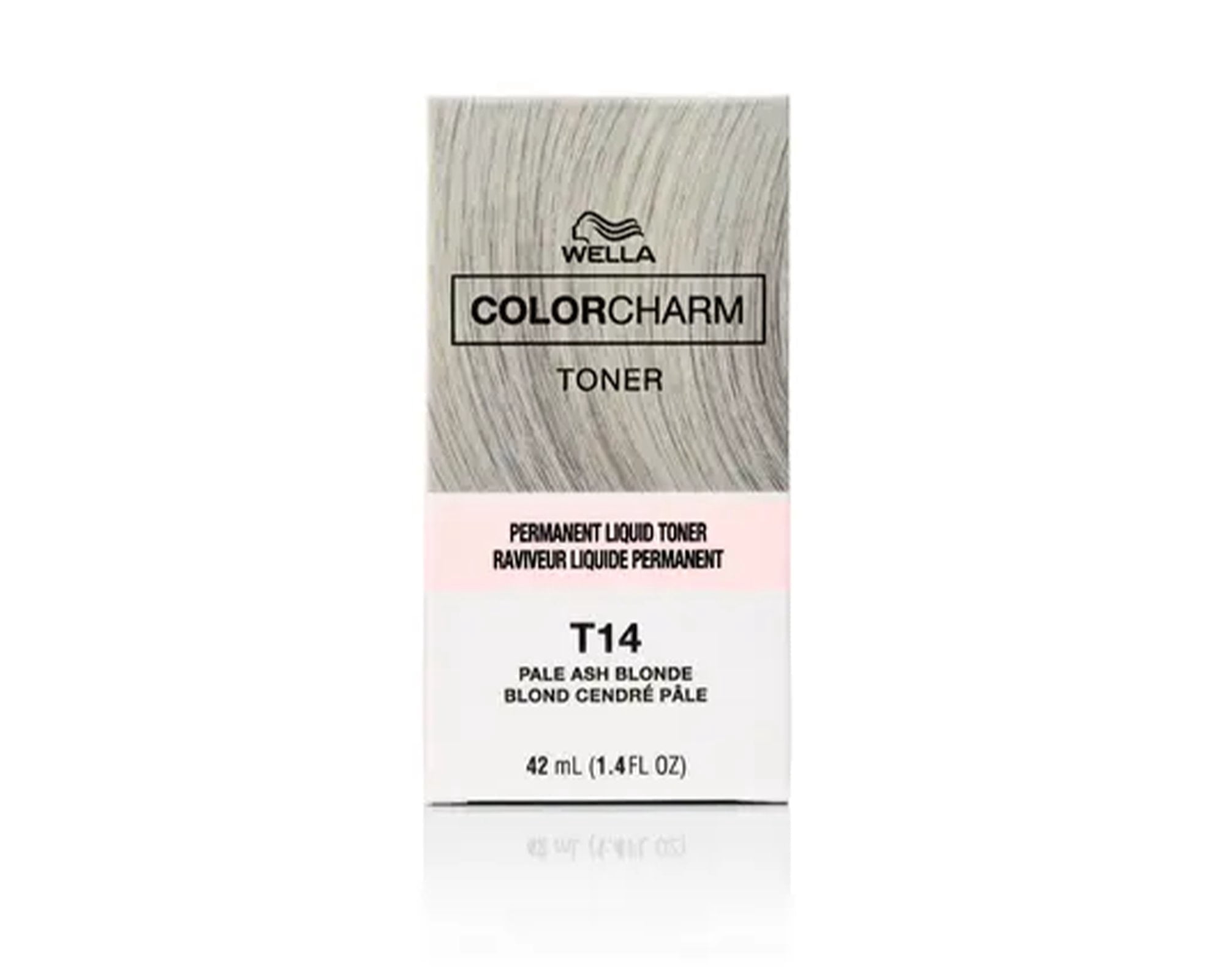Wella Color Charm Permanent Liquid Hair Toner - T14 Pale Ash Blonde - 1 ...