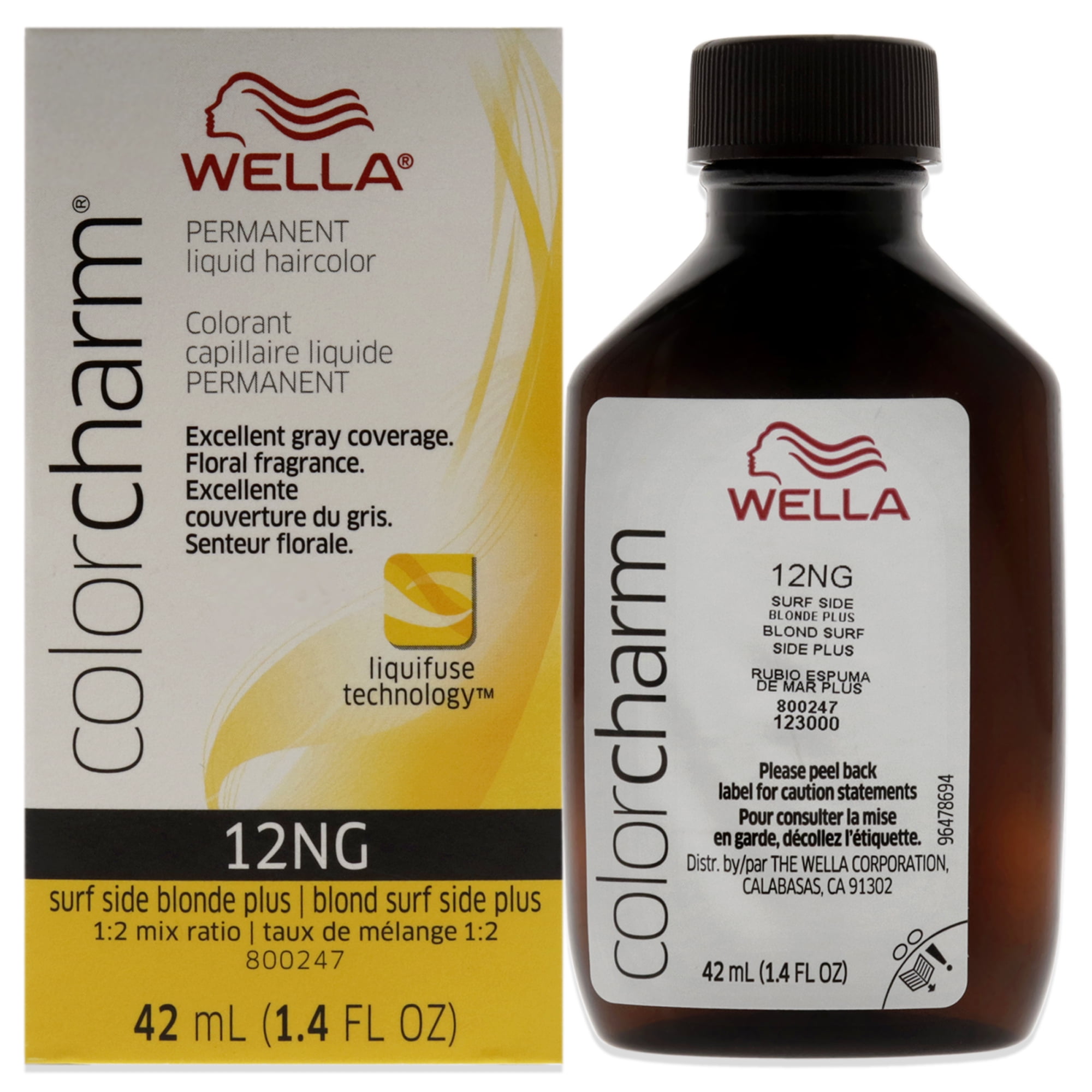Wella Color Charm Permanent Liquid Haircolor - 12NG Surf Side Blonde ...