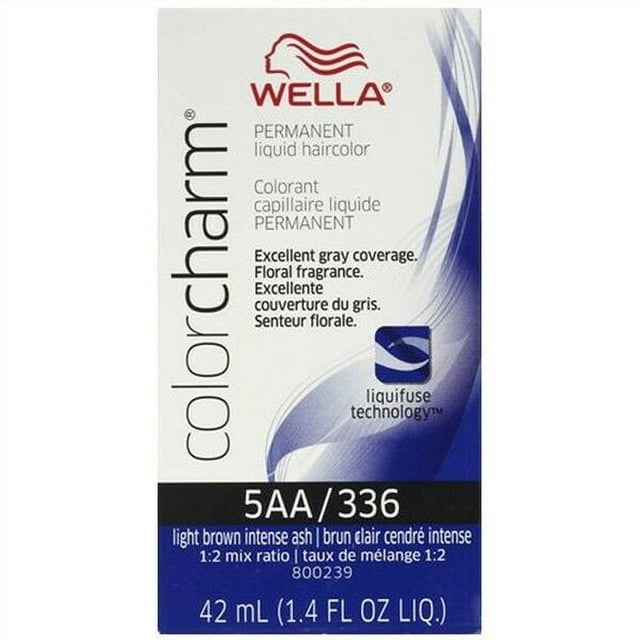 Wella Color Charm Permanent Liquid Haircolor - 336 5AA Light Drab Brown ...
