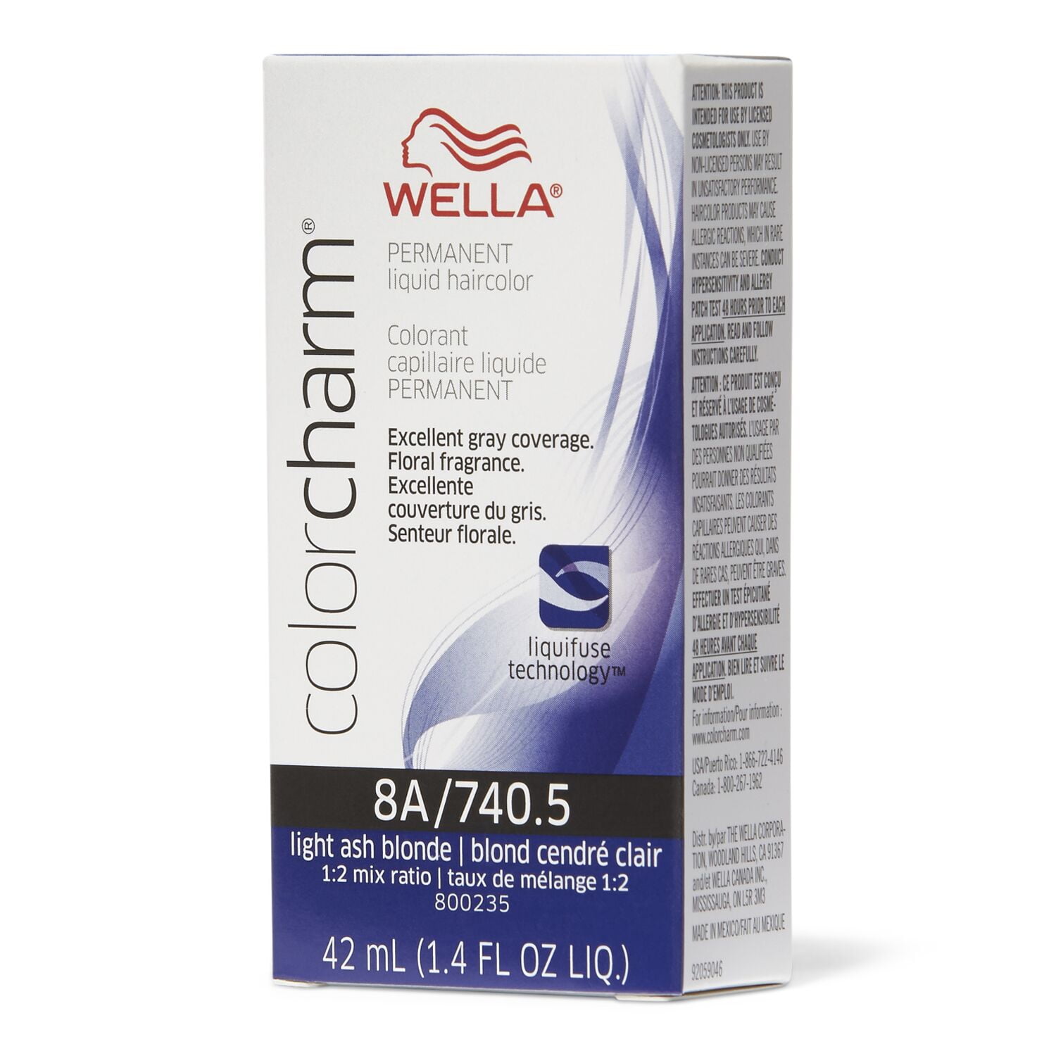Wella Color Charm Liquid Haircolor, Light Ash Blonde 1.4 Oz., Pack of 2 ...
