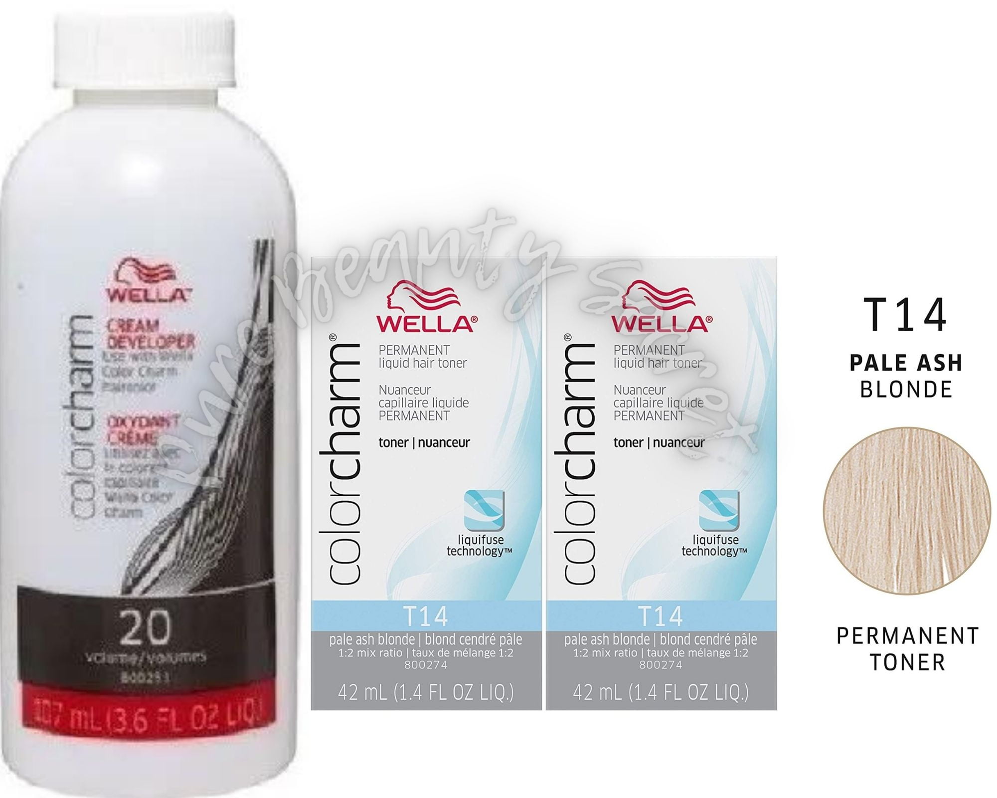 Wella Color Charm T14 x 2 + developer - Walmart.com