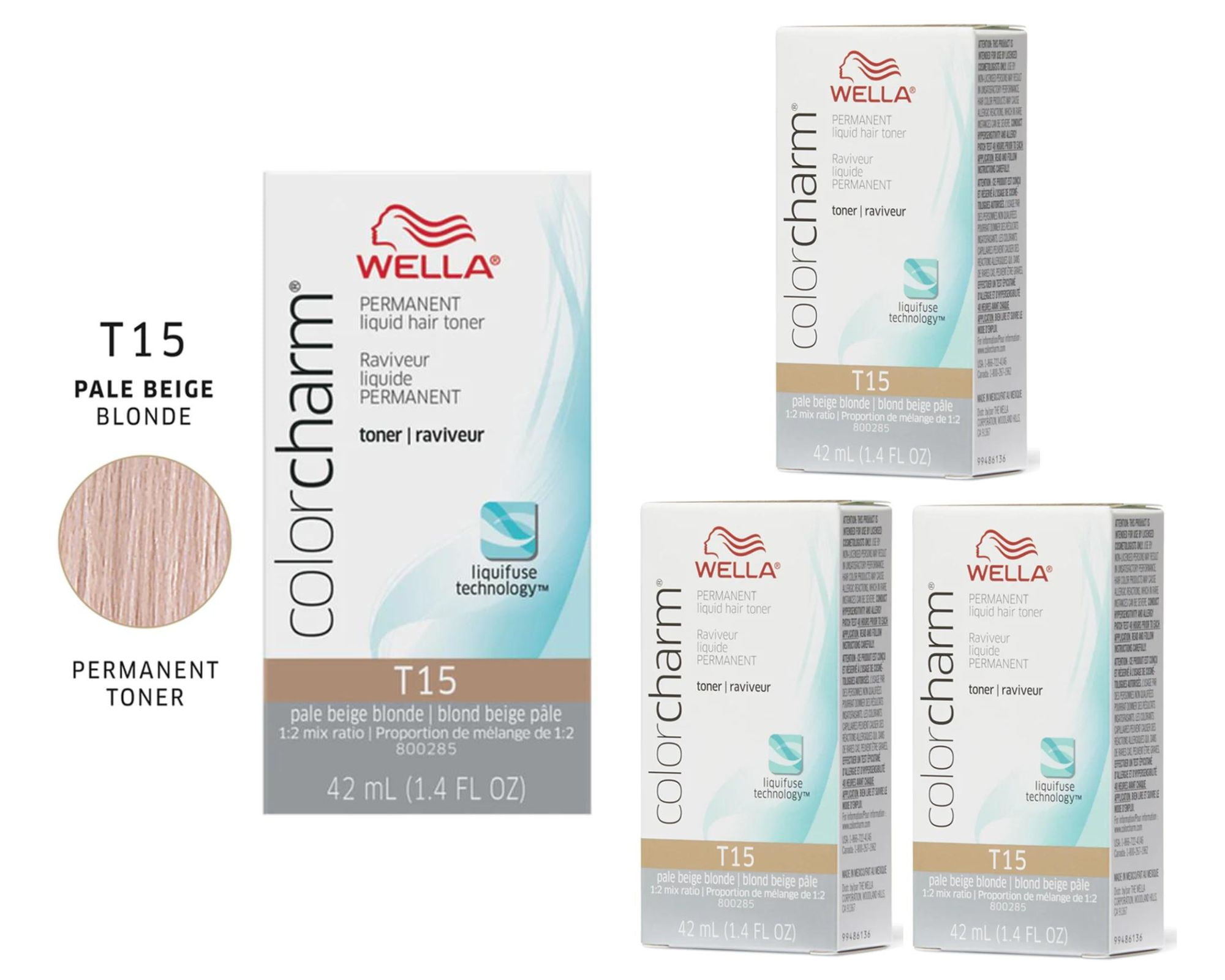 Wella Color Charm T15 ( Pack of 4 ) - Walmart.com