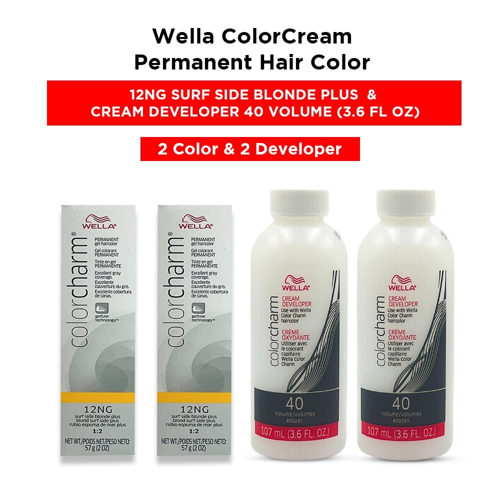 Wella Color Cream Permanent Gel Hair Color - 2 oz ( 12NG Surf Side ...