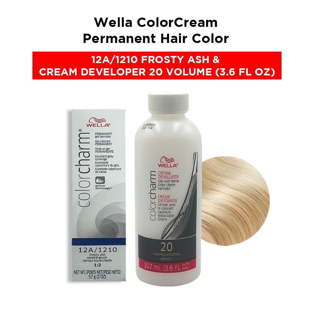Wella Color Cream Permanent Gel Hair Color - 2 oz ( 12A/1210 Frosty Ash ...