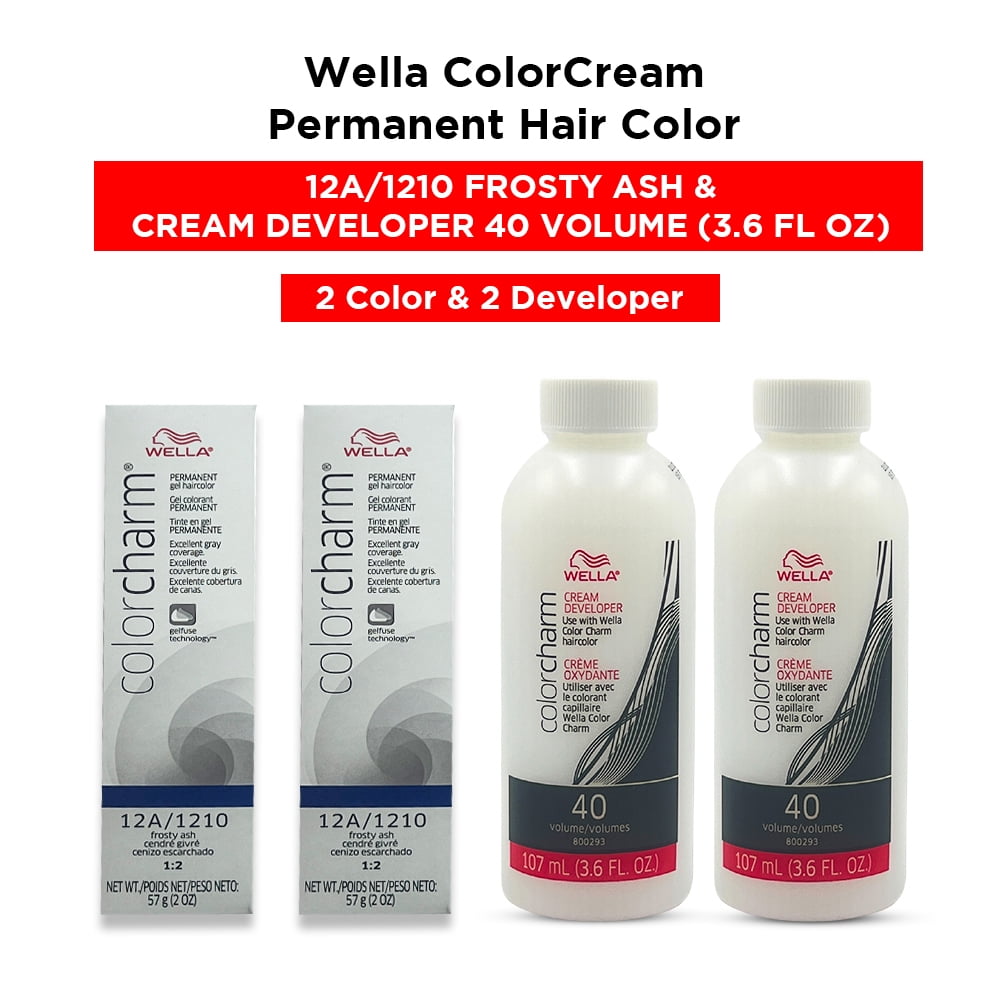 Wella Color Cream Permanent Gel Hair Color - 2 oz ( 12A/1210 Frosty Ash ...