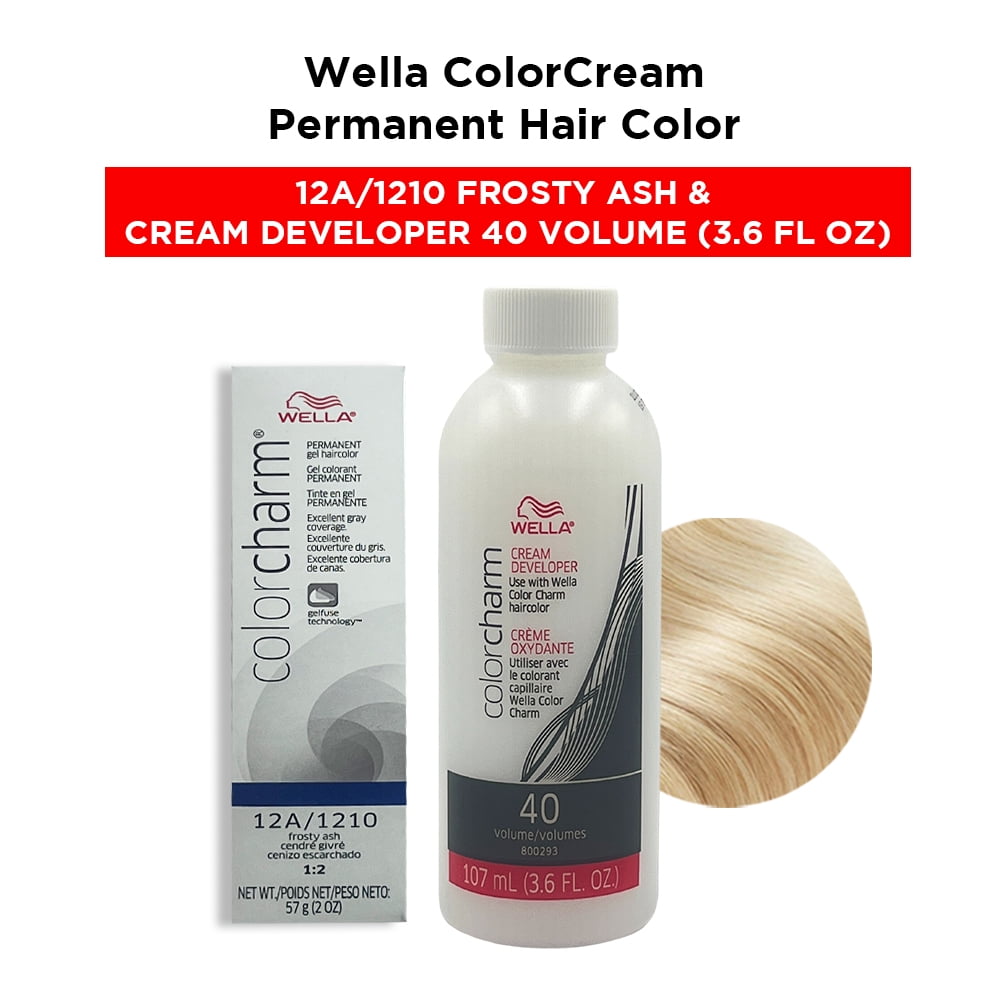 Wella Color Cream Permanent Gel Hair Color - 2 oz ( 12A/1210 Frosty Ash ...