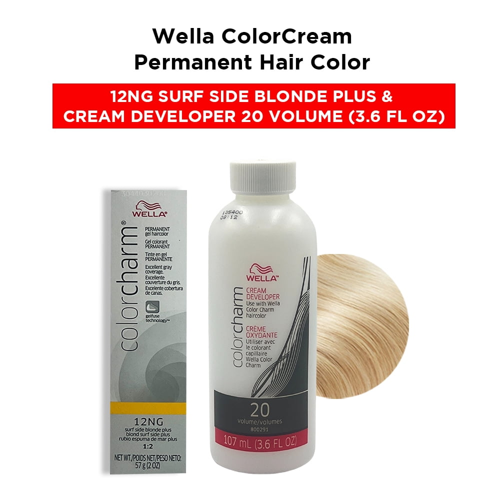 Wella Color Cream Permanent Gel Hair Color - 2 oz ( 12NG Surf Side ...