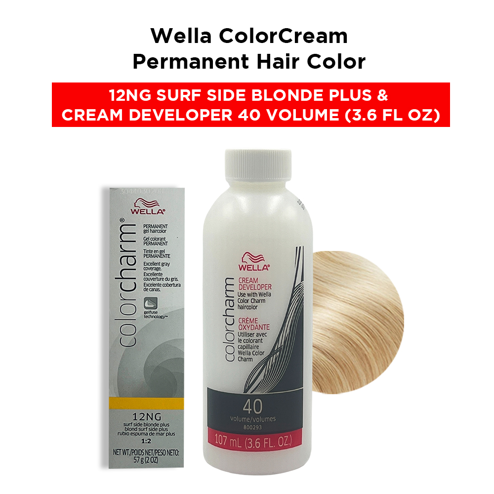Wella Color Cream Permanent Gel Hair Color - 2 oz ( 12NG Surf Side ...