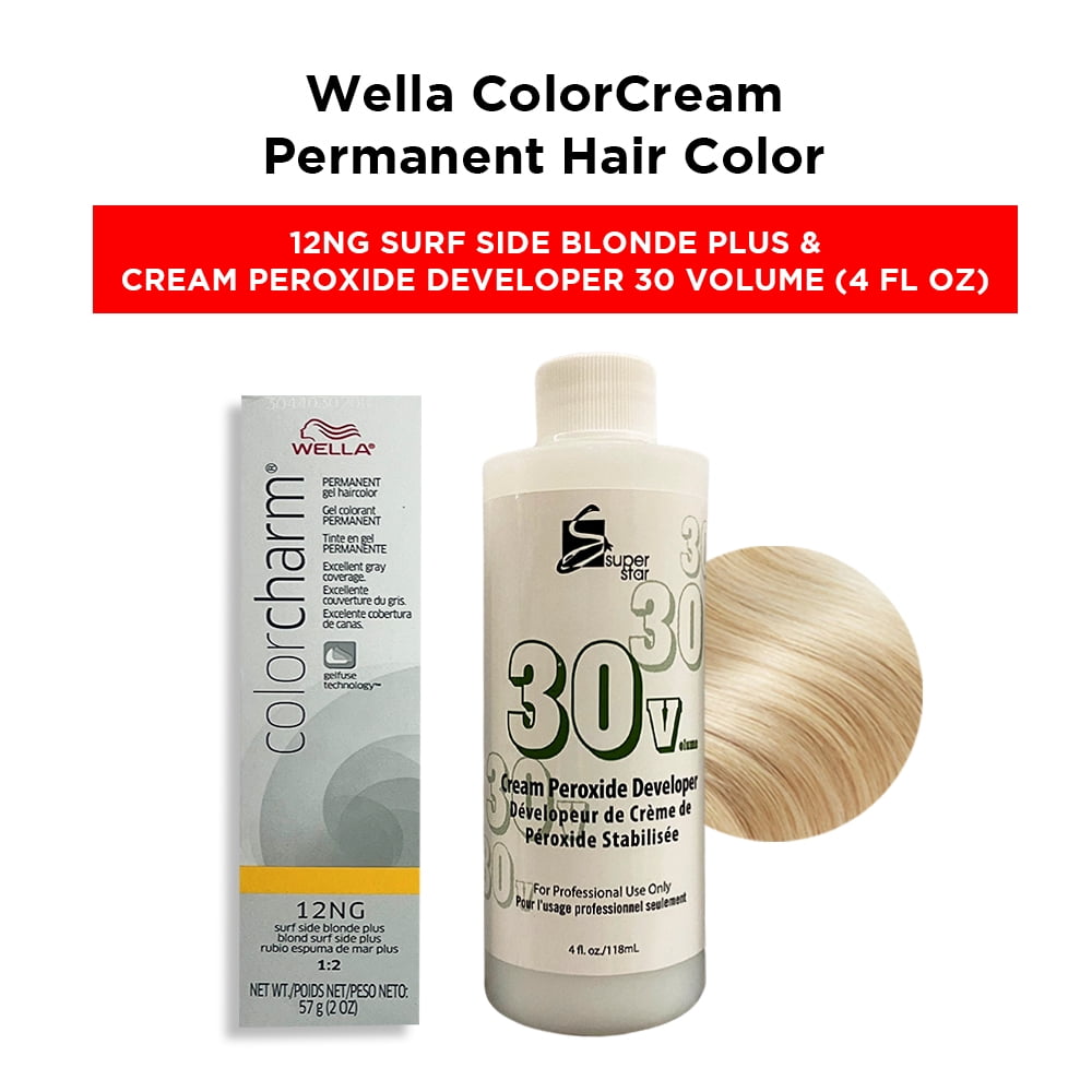Wella Color Cream Permanent Gel Hair Color - 2 oz ( 12NG Surf Side ...