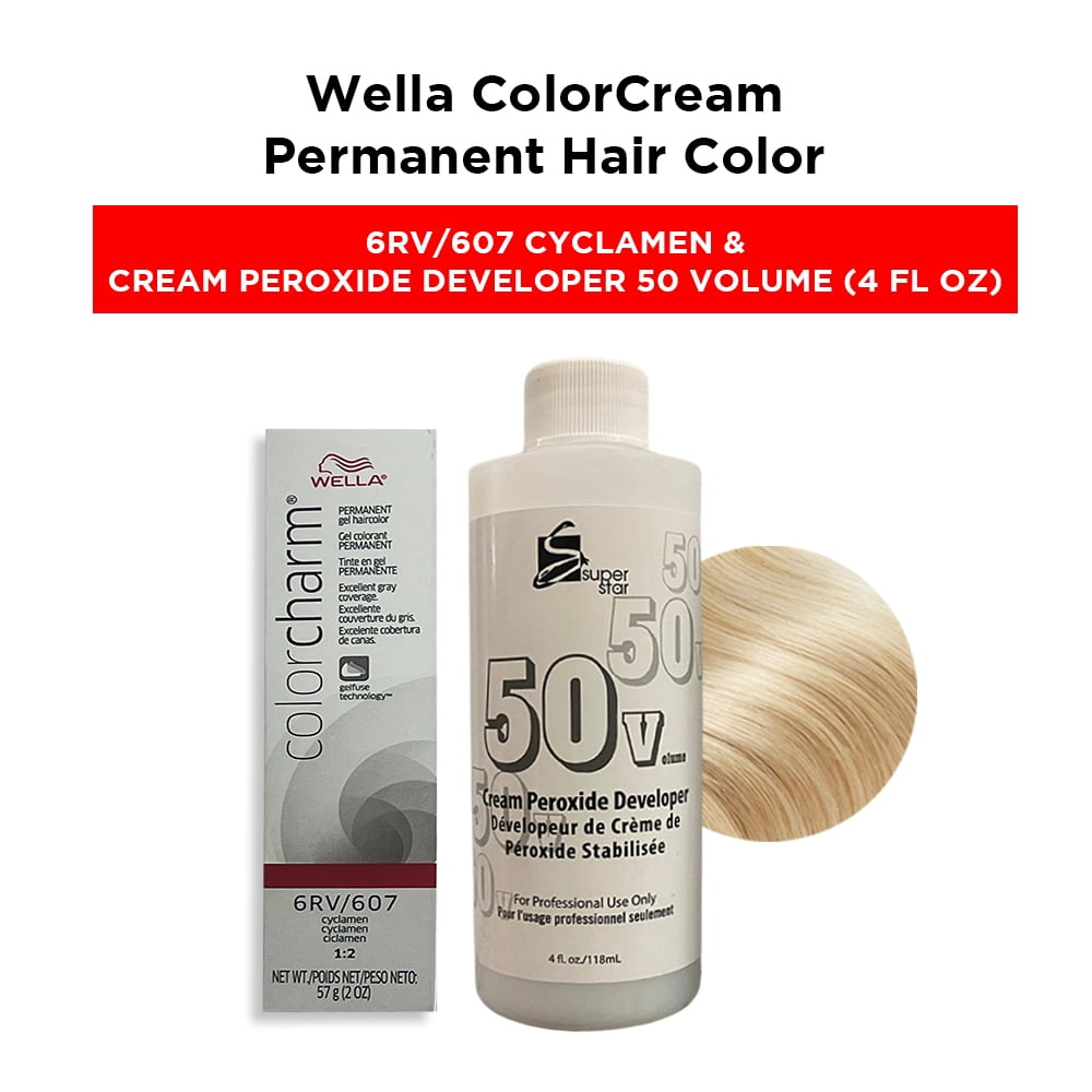Wella Color Cream Permanent Gel Hair Color - 2 oz ( 6RV/607 Cyclamen ...