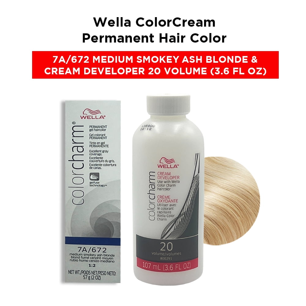 Wella Color Cream Permanent Gel Hair Color - 2 oz ( 7A/672 Medium ...