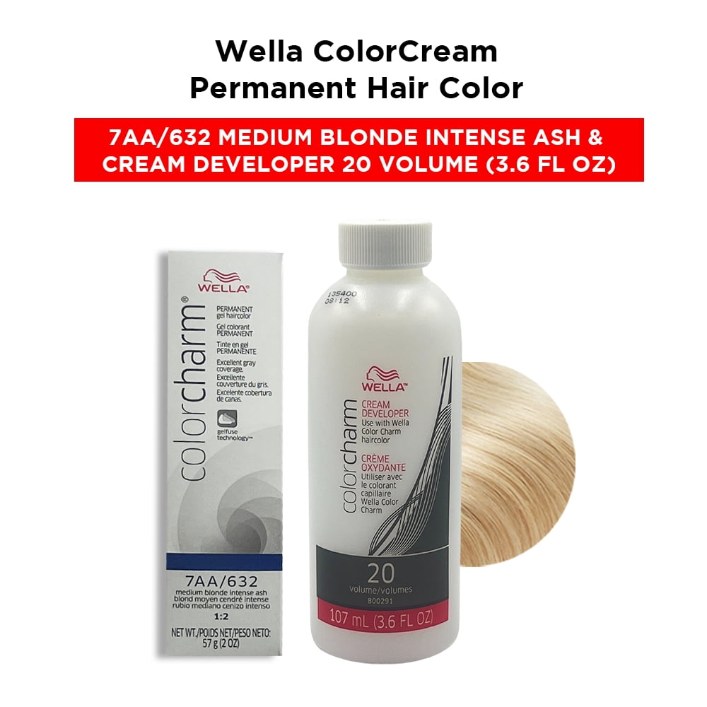 Wella Color Cream Permanent Gel Hair Color - 2 oz ( 7AA/632 Medium ...
