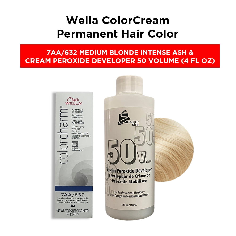 Wella Color Cream Permanent Gel Hair Color - 2 oz ( 7AA/632 Medium ...