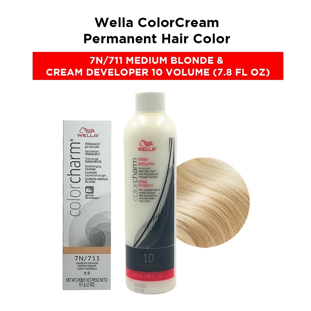 Wella Color Cream Permanent Gel Hair Color - 2 oz ( 7N/711 Medium ...