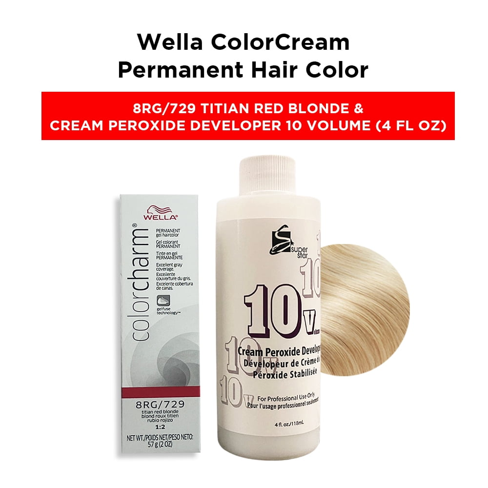 Wella Color Cream Permanent Gel Hair Color - 2 oz ( 8RG/729 Titian Red ...