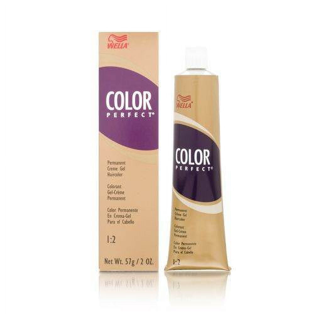Wella Color Perfect Permanent Creme Gel 1:2 (Tube) 7A Medium Ash Blonde ...