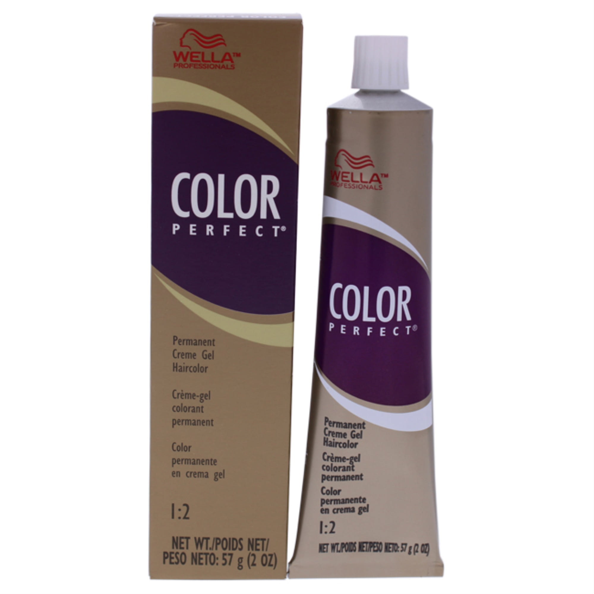 Wella Hair Dye - Color Perfect Permanent Creme Gel Haircolor, 5BR Light ...