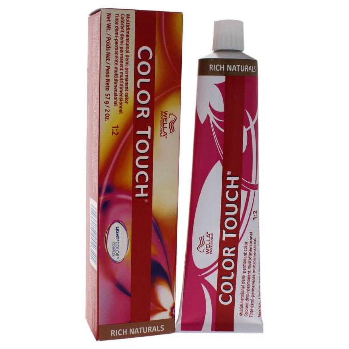 Wella Color Touch Demi-Permanent Cream Rich Naturals Hair Color - 8/35 ...