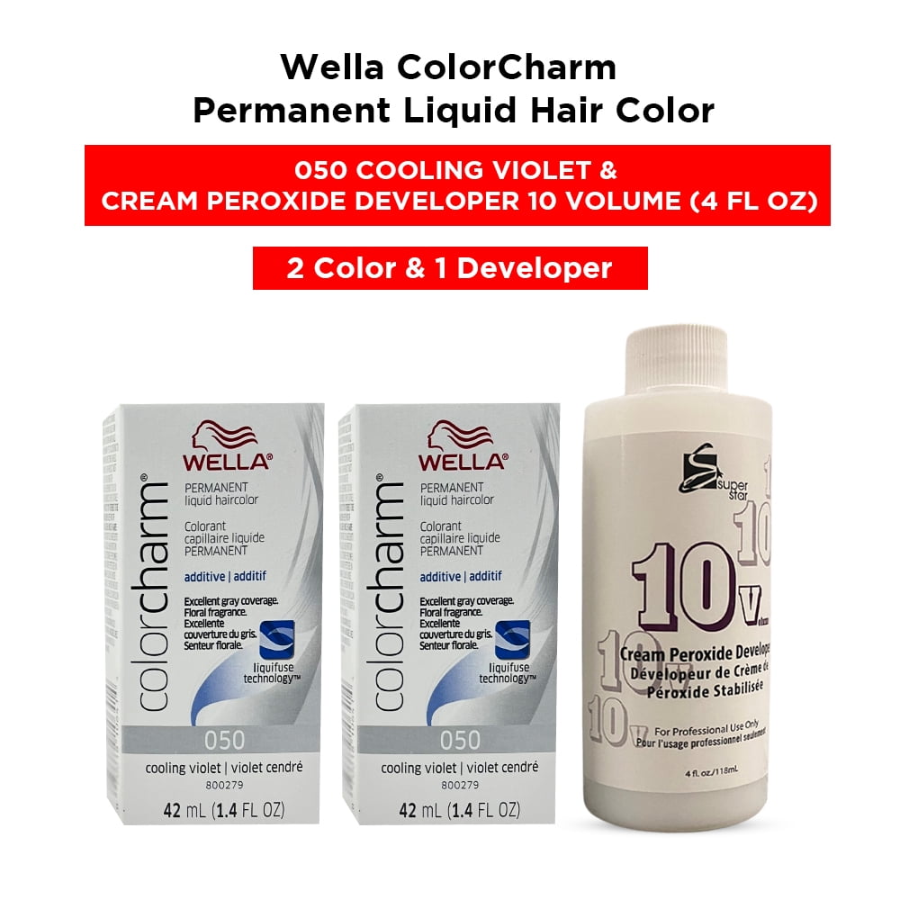 Wella ColorCharm Permanent Liquid Hair Color Toner - 1.4 oz ( 050 ...