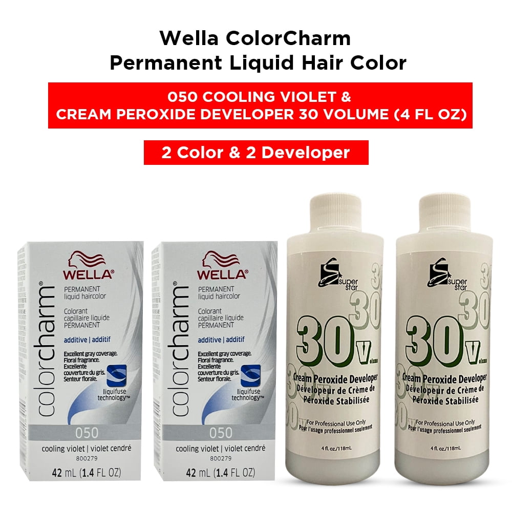 Wella ColorCharm Permanent Liquid Hair Color Toner - 1.4 oz ( 050 ...