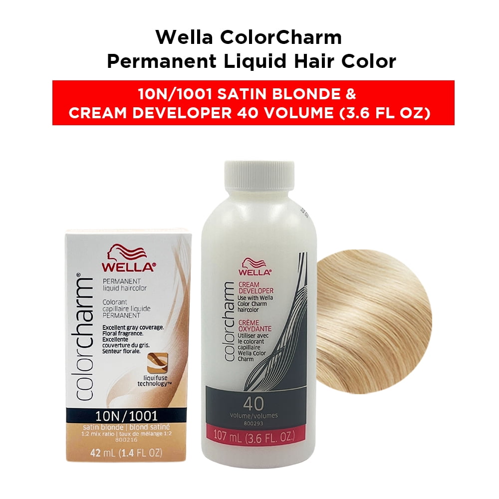 Wella ColorCharm Permanent Liquid Hair Color Toner - 1.4 oz ( 10N/1001 ...