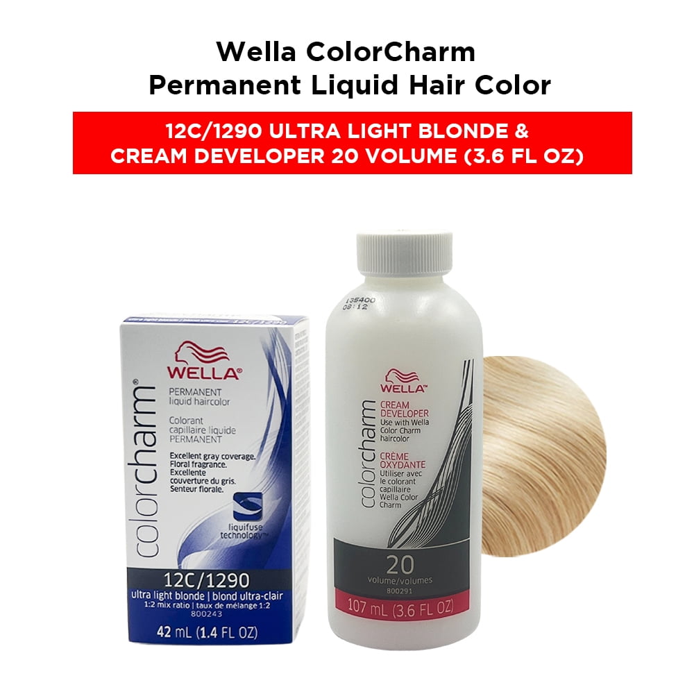 Wella ColorCharm Permanent Liquid Hair Color Toner - 1.4 oz ( 12C/1290 ...