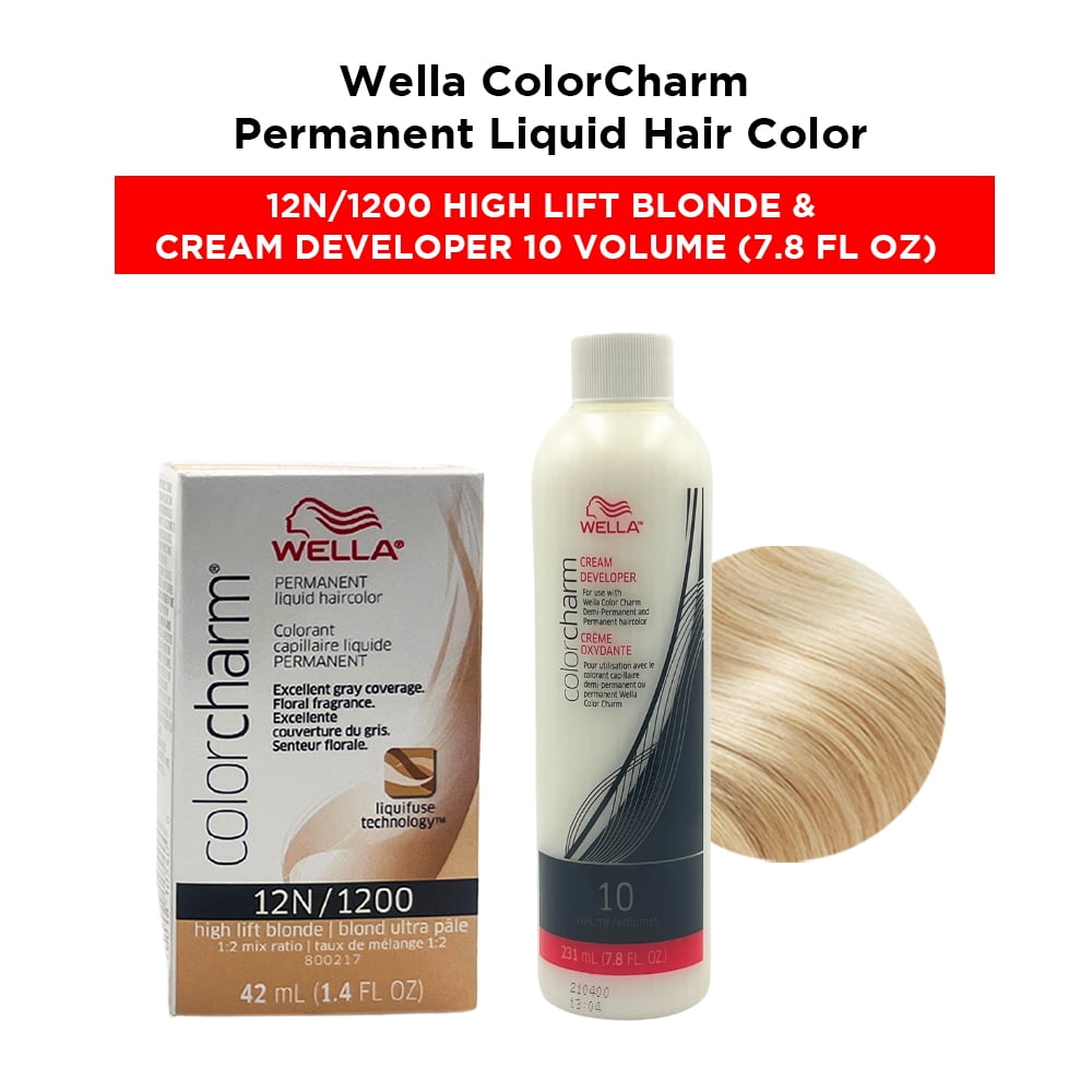 Wella ColorCharm Permanent Liquid Hair Color Toner - 1.4 oz ( 12N/1200 ...