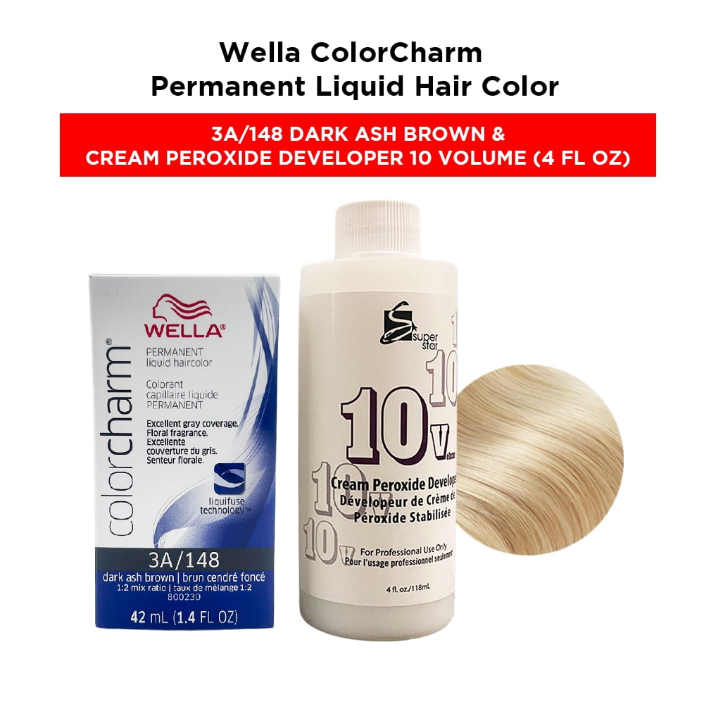 Wella ColorCharm Permanent Liquid Hair Color Toner - 1.4 oz ( 3A/148 ...